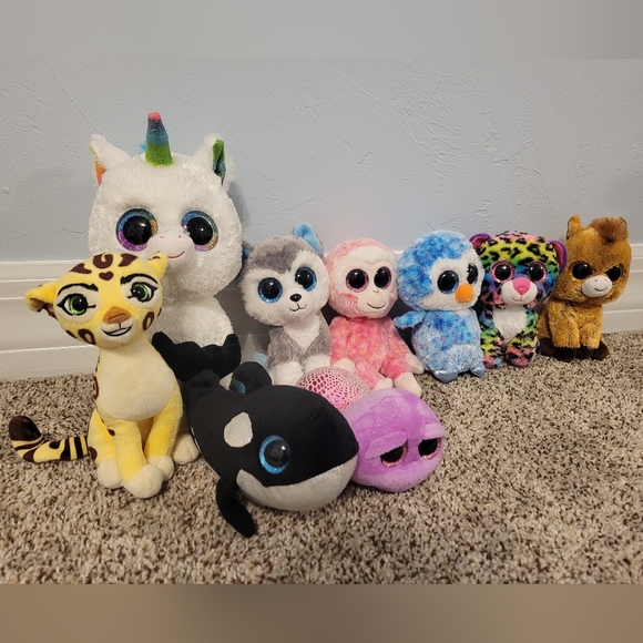 Ty | Toys | Ty Beanie Boo Stuffed Animal Bundle Pack Of 9 | Poshmark